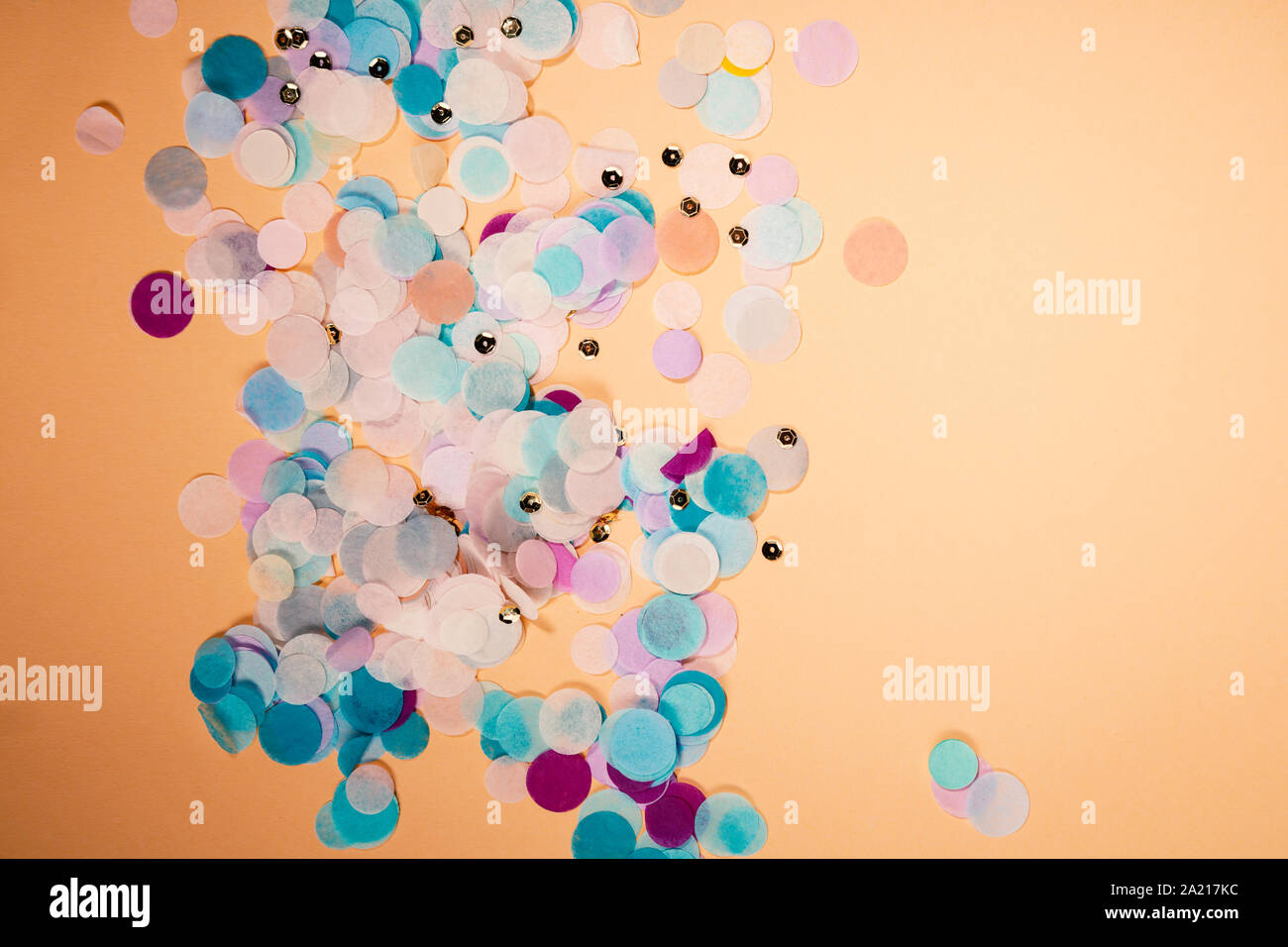 Festive background with color confetti, holiday concepts Stock Photo ...