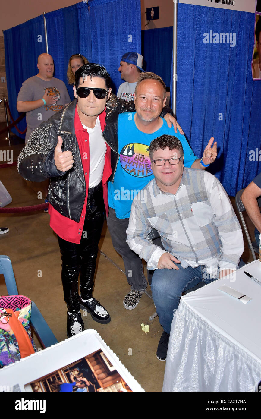 Anaheim, USA. 28th Sep, 2019. Corey Feldman, Keith Coogan and Sean ...