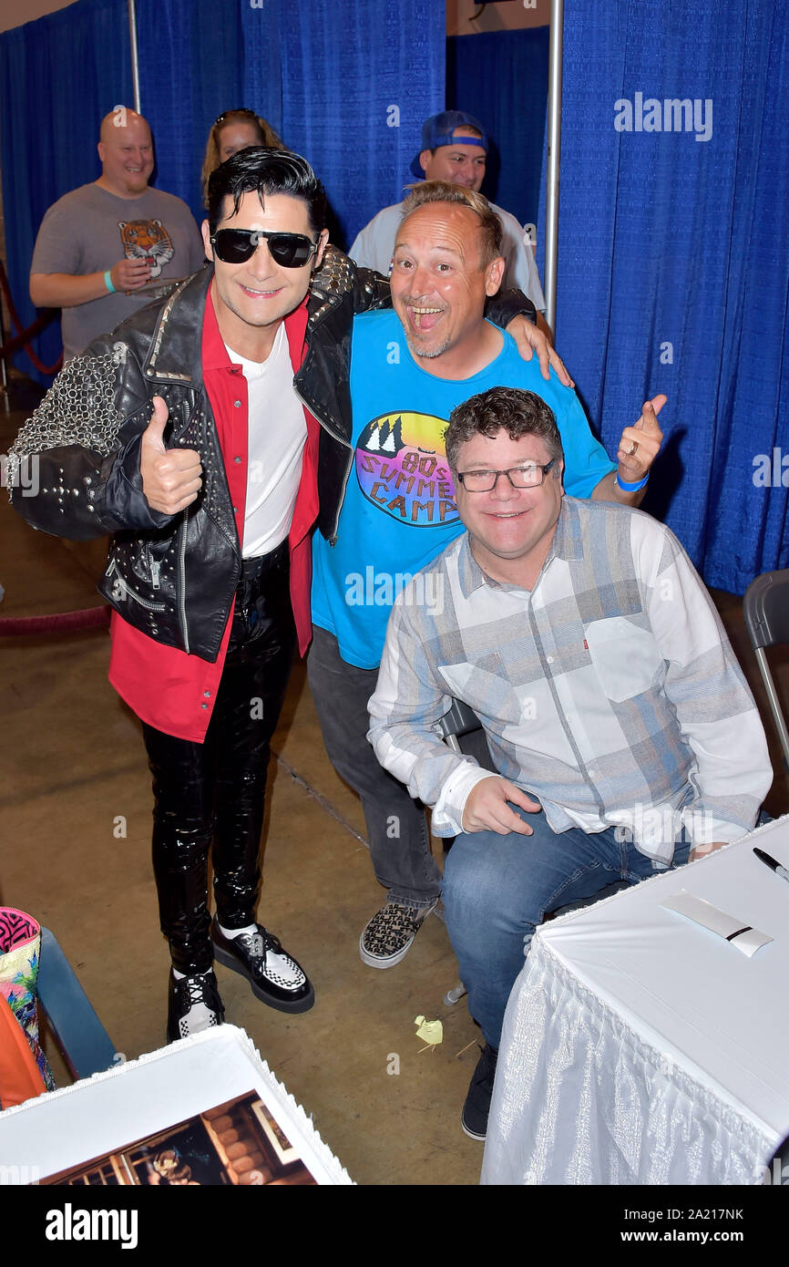 Anaheim, USA. 28th Sep, 2019. Corey Feldman, Keith Coogan and Sean ...