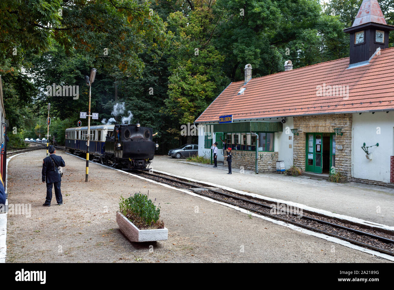 Budapest, Hungary - 09 29 2019: Children’s Railway in Budapest, Hungary ...