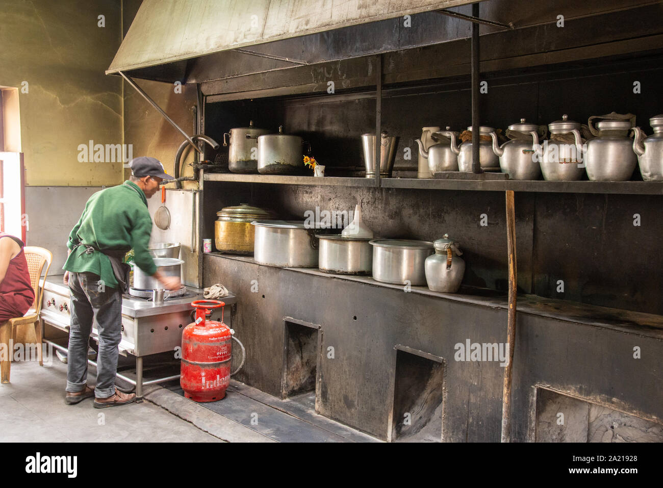 kitchen in Thiksey monastery in Ladakh, India Stock Photo - Alamy