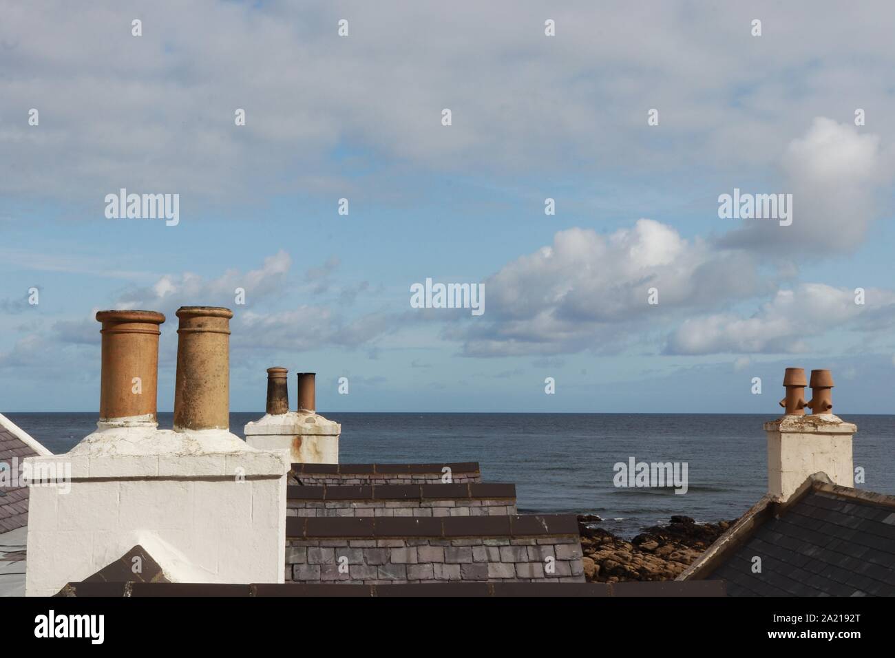 Rooftops and chimneys Stock Photo - Alamy
