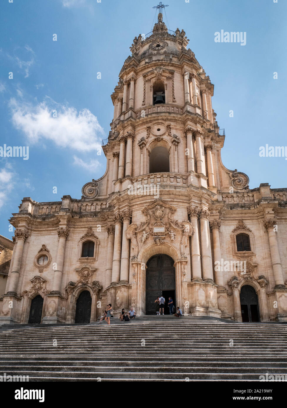 Cathedral of San Giorgio, Modica Sicily Stock Photo - Alamy