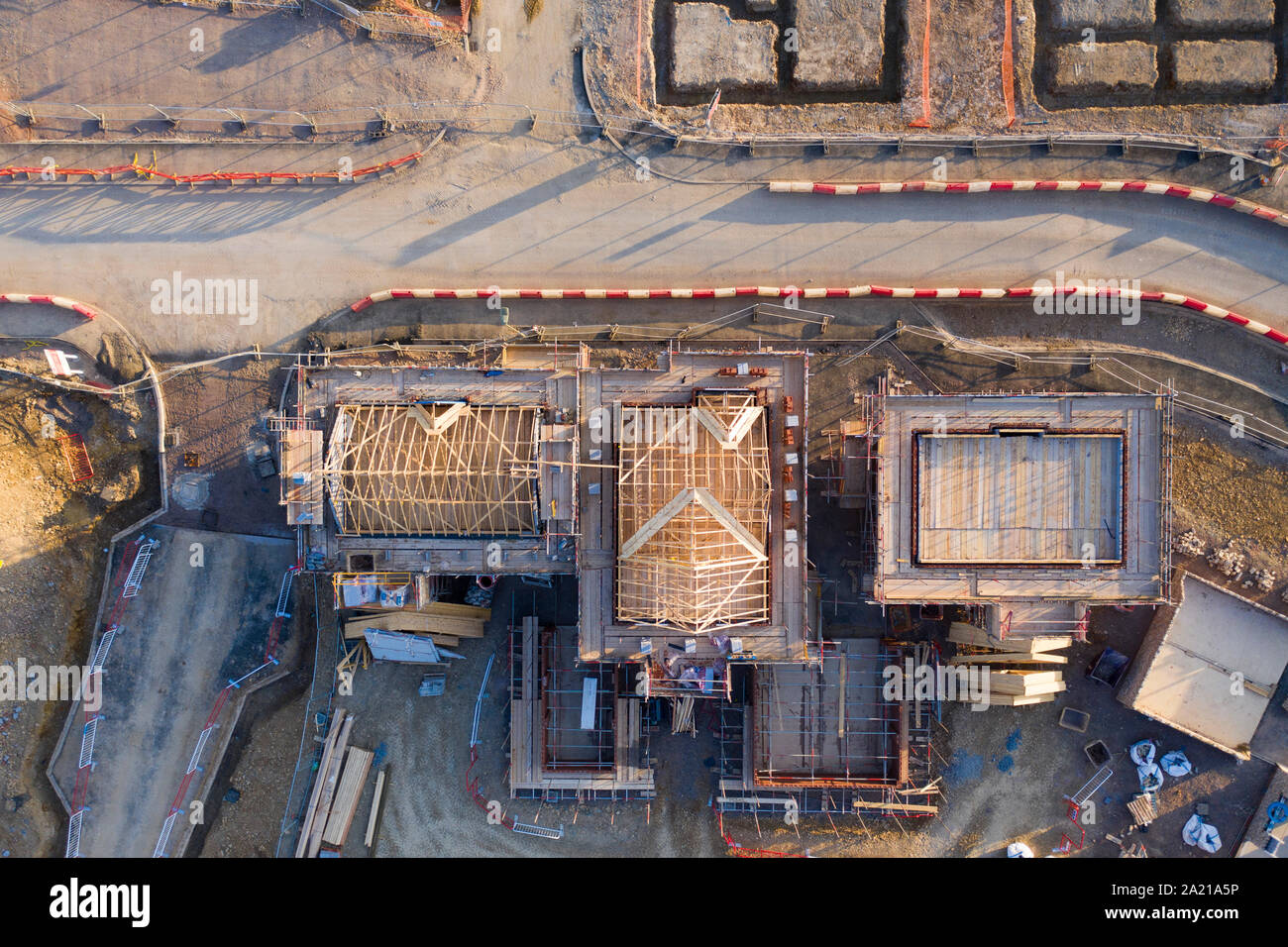 Aerial commercial construction hi-res stock photography and images - Alamy