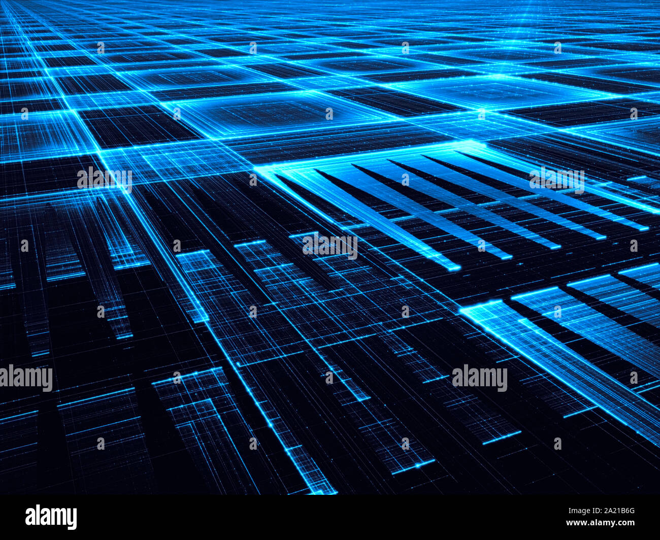 Abstract tech style background - digitally generated 3d illustration ...