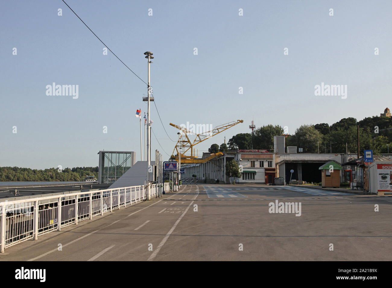 Port of Belgrade, Sava River, Belgrade, Serbia Stock Photo - Alamy