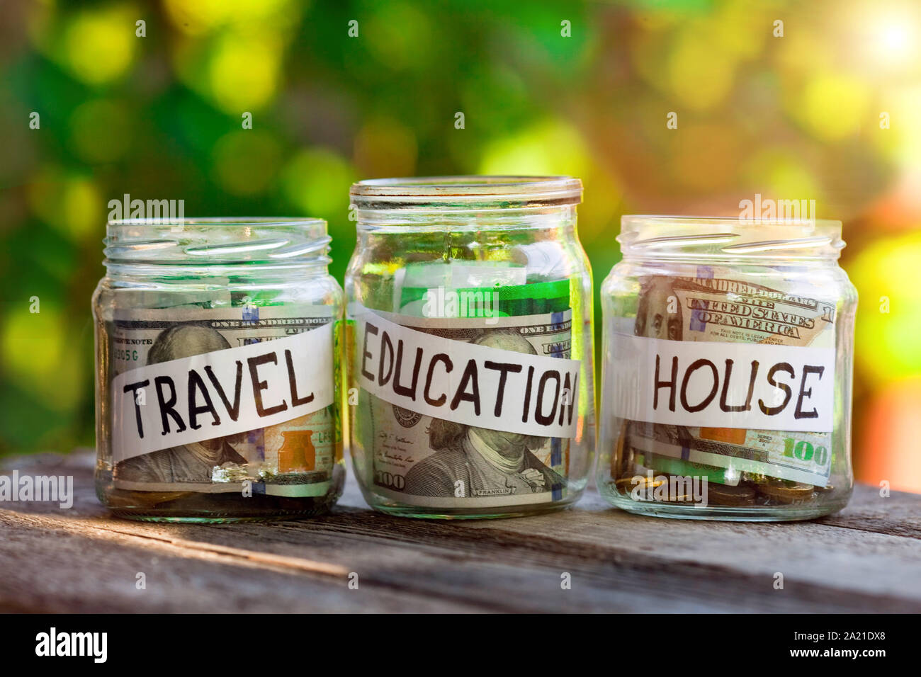 Money cans hi-res stock photography and images - Alamy