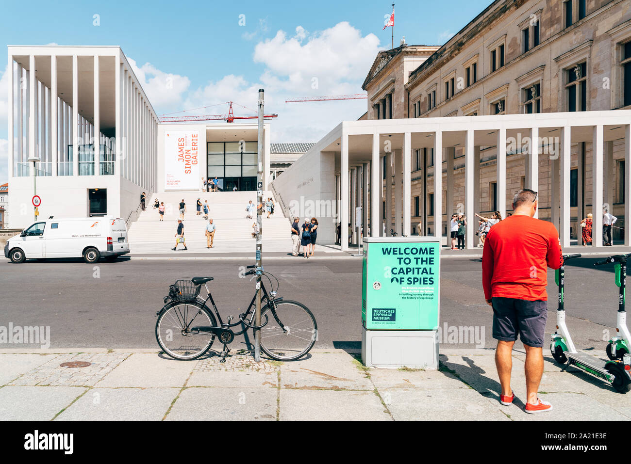 Berlin, Germany - July 27, 2019: James Simon Gallery and Neues Museum ...