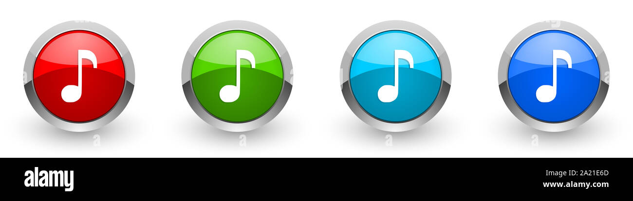 Metallic music note symbol on hi-res stock photography and images - Alamy