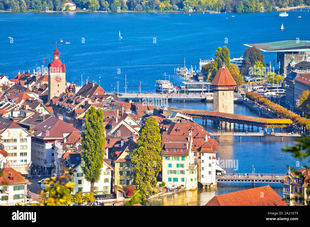 Cityscape lucerne switzerland aerial view hi-res stock photography and ...