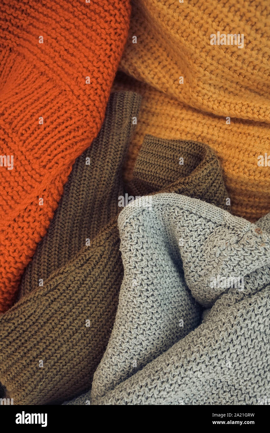 A bunch of multicolored things. Copy space, texture, top view Stock ...