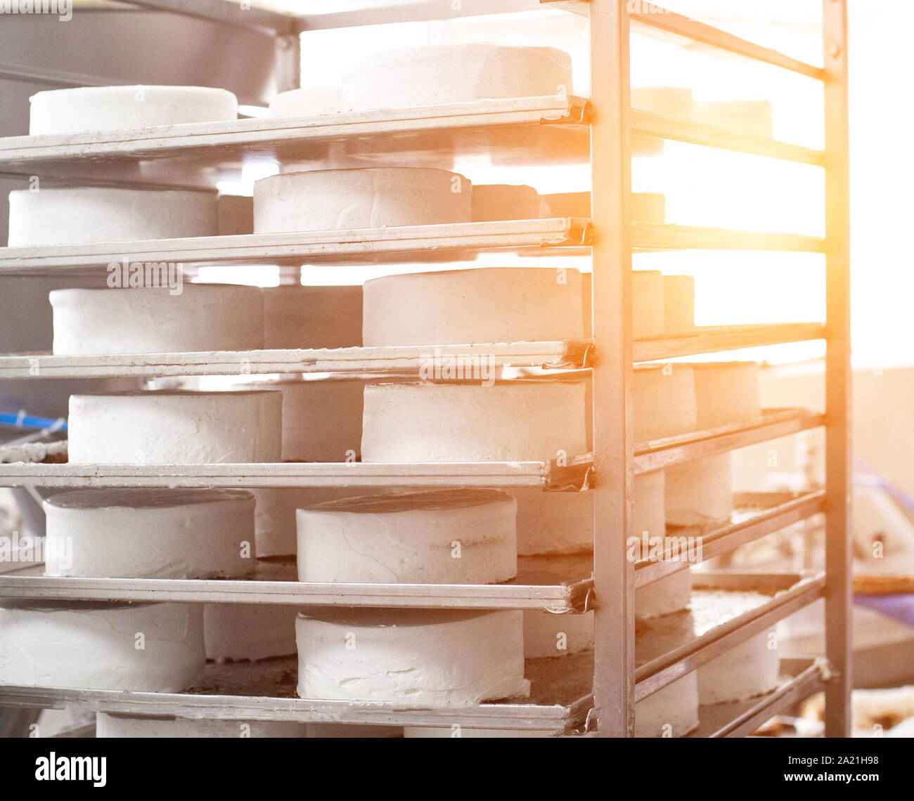 Pastry rack with blanks for the production of cakes and desserts ...