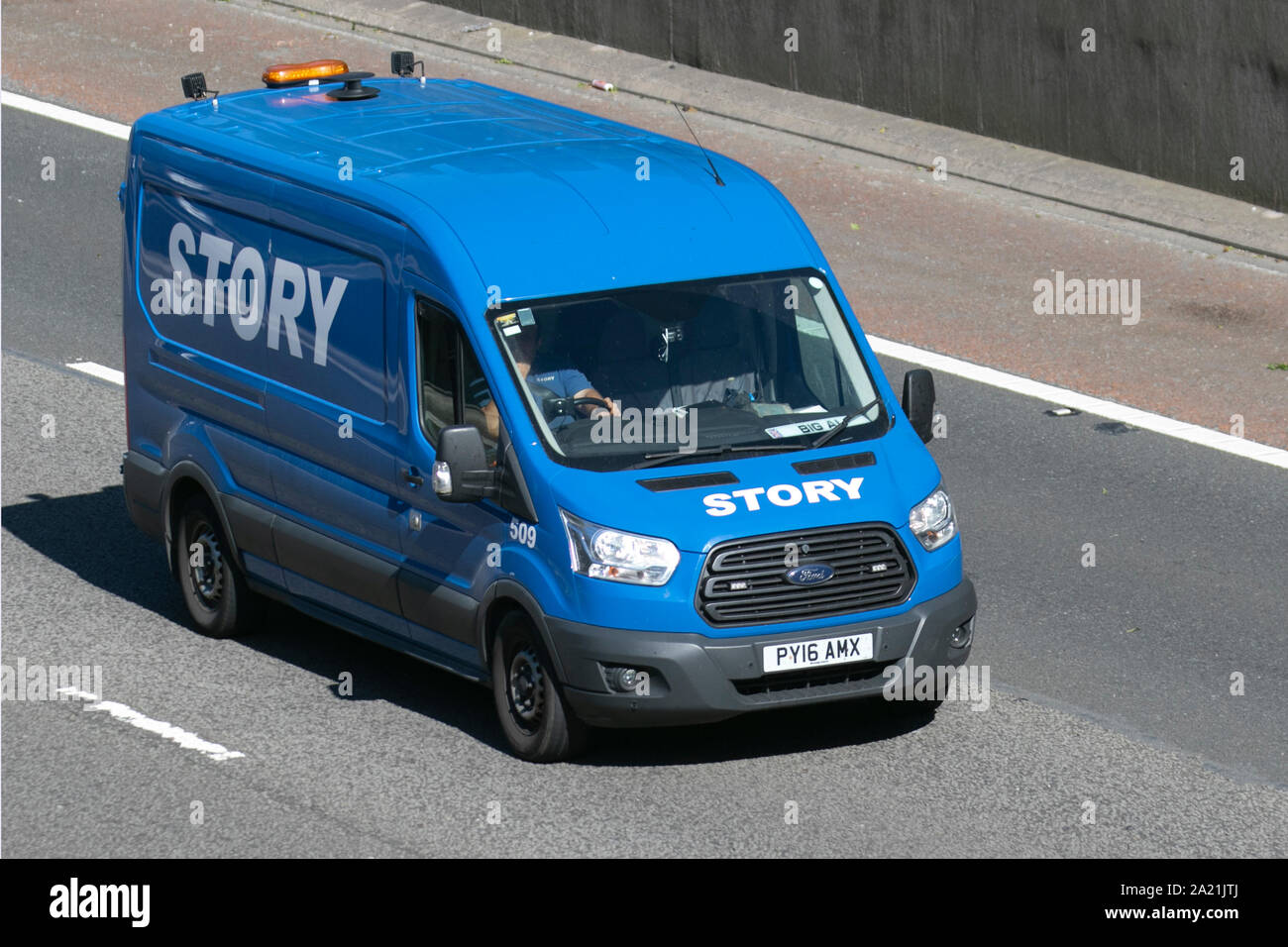 STORY Rail Contracting 2016 blue Ford Transit 350; Commercial vehicles ...