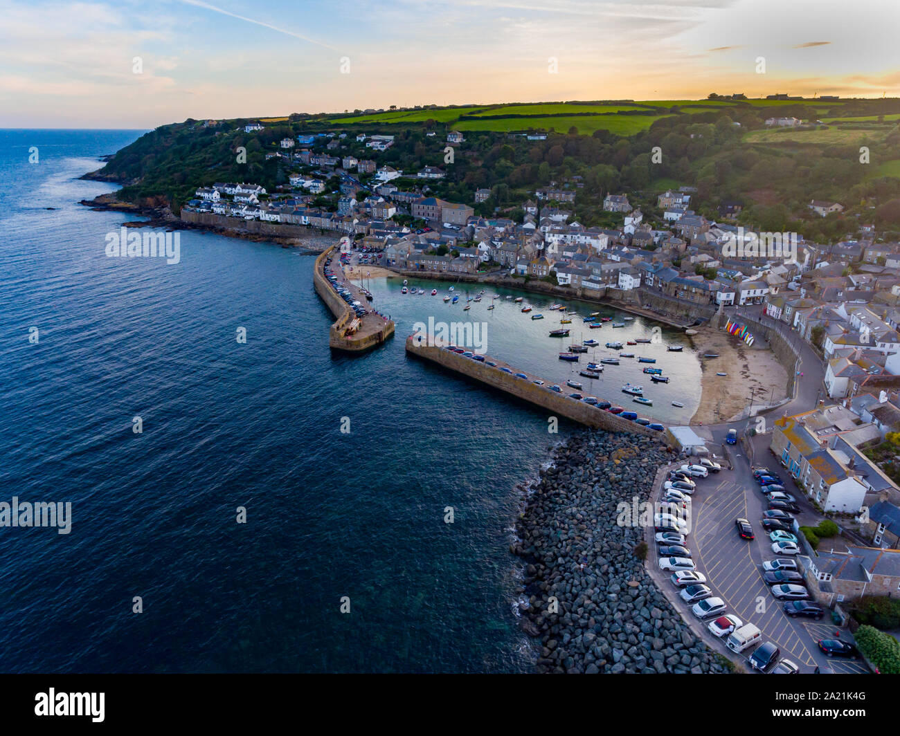 Mousehole Harbour Cornwall England Stock Photo - Alamy