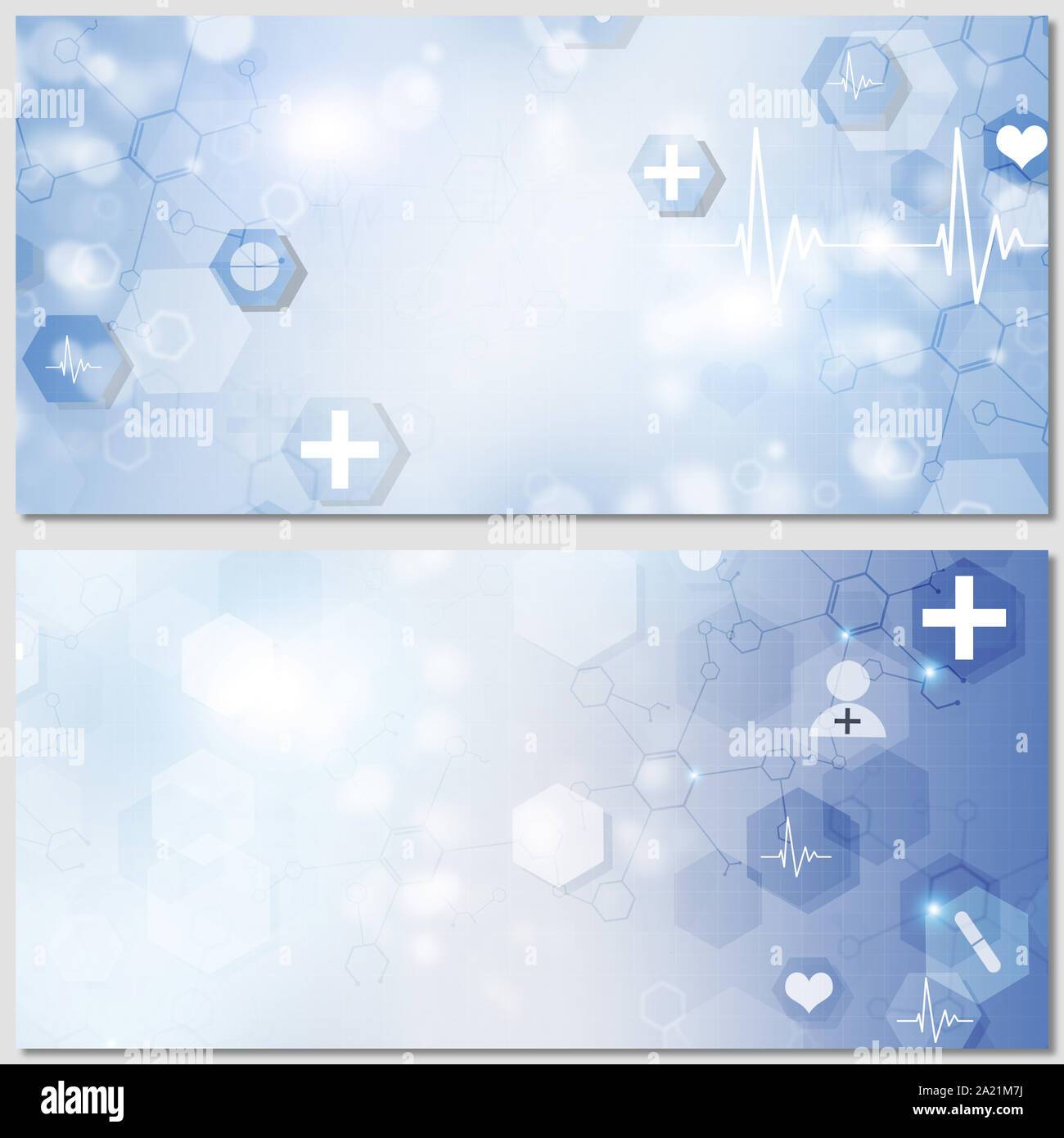 medical science and technology banners Stock Photo - Alamy