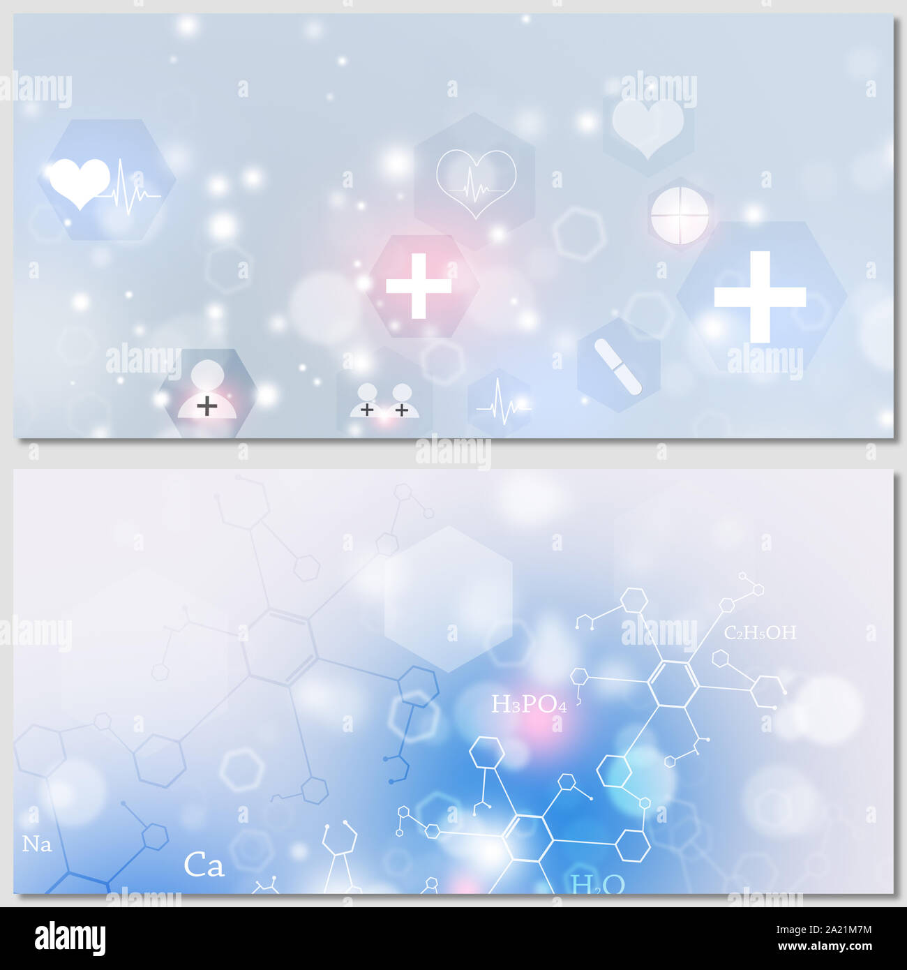 medical science and technology banners Stock Photo - Alamy