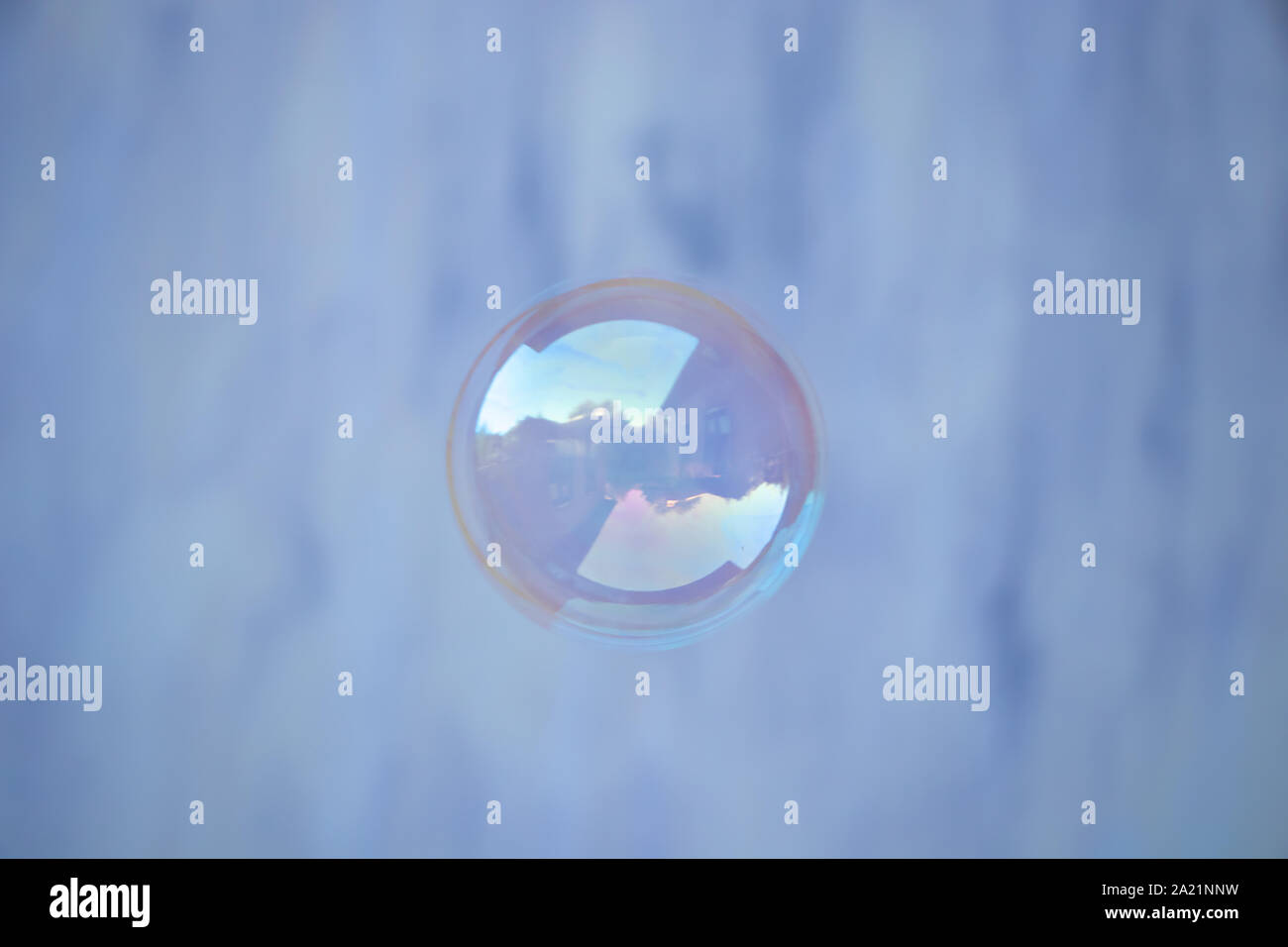 Soap balloons floating in the air Stock Photo - Alamy