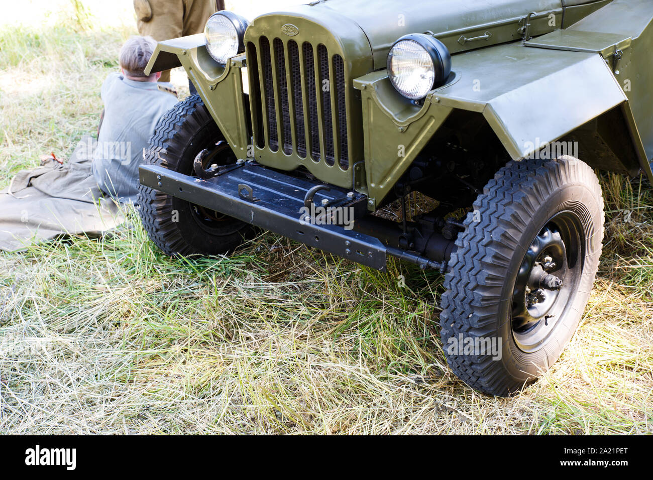 Russian army car during world war II. GAZ Stock Photo - Alamy