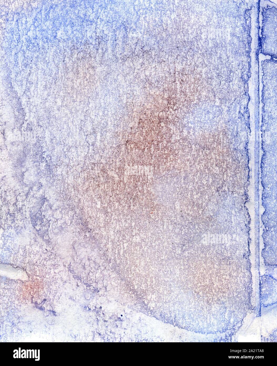 Grunge paper background colored with blue watercolor Stock Photo - Alamy