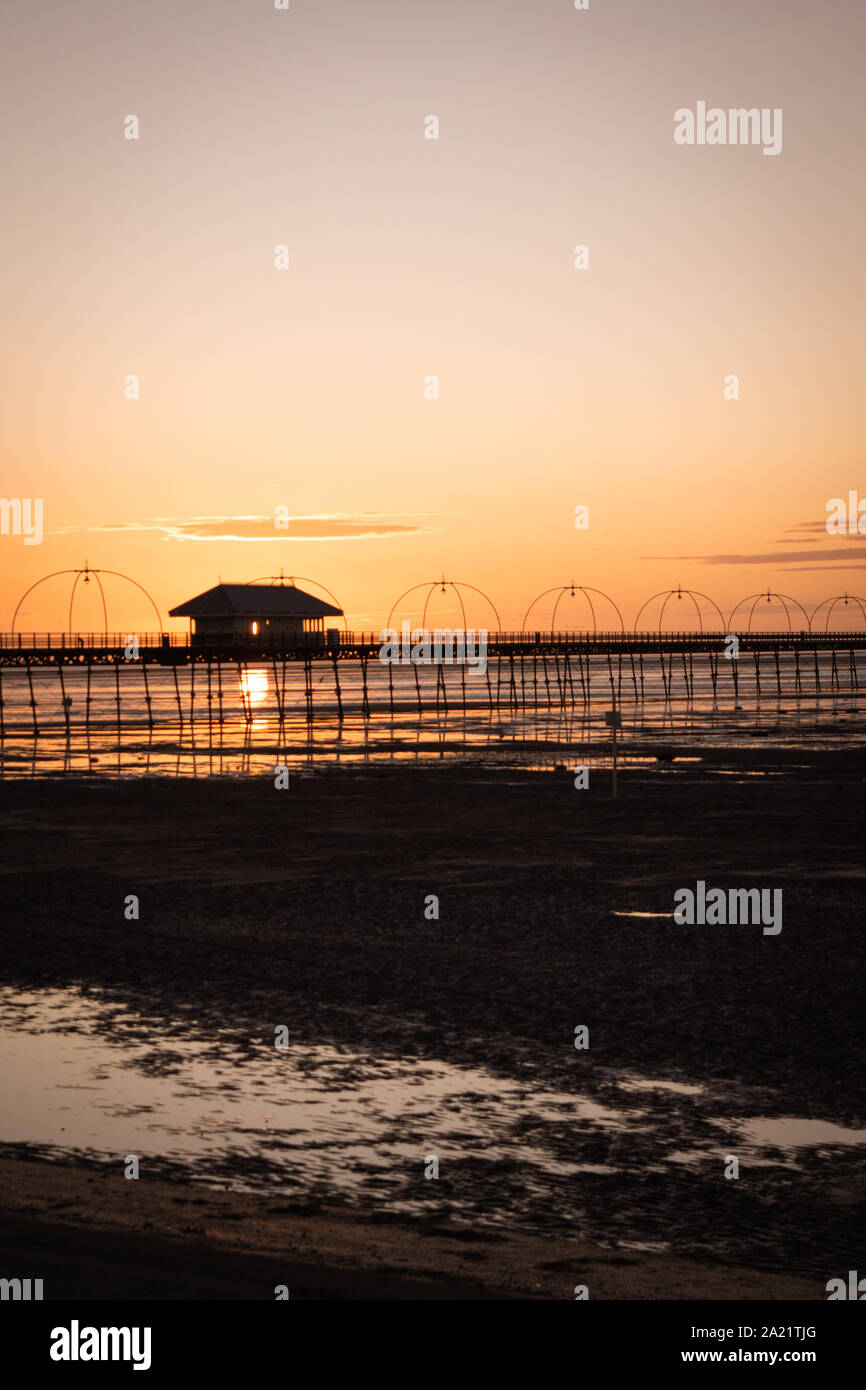 View of the Grade II Listed Pier in Southport - standing for over 150 ...