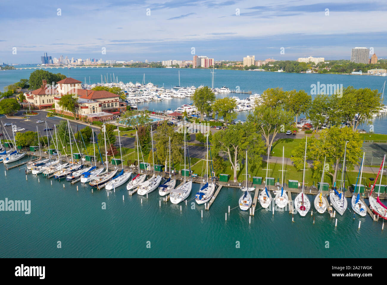 Detroit, Michigan - The Detroit Yacht Club, a private club located on ...