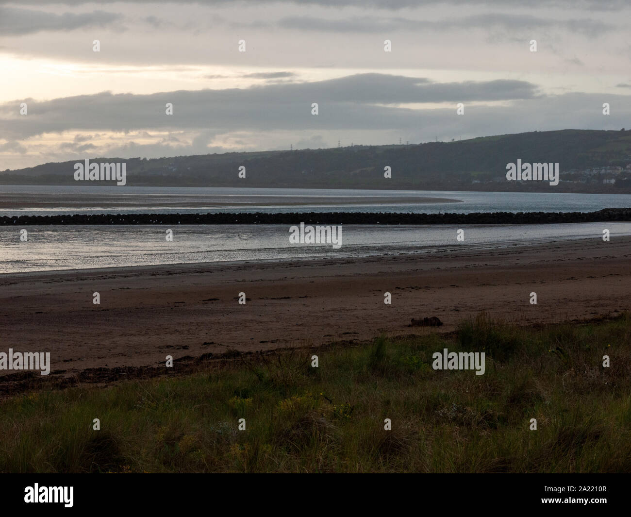 Llanelli beach south wales sky scene outside landscape beauty - Wales ...