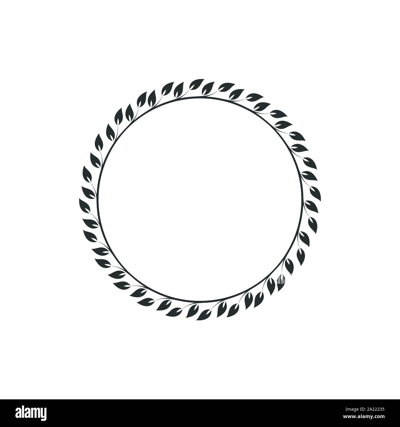 Vintage Floral Wreath Vector