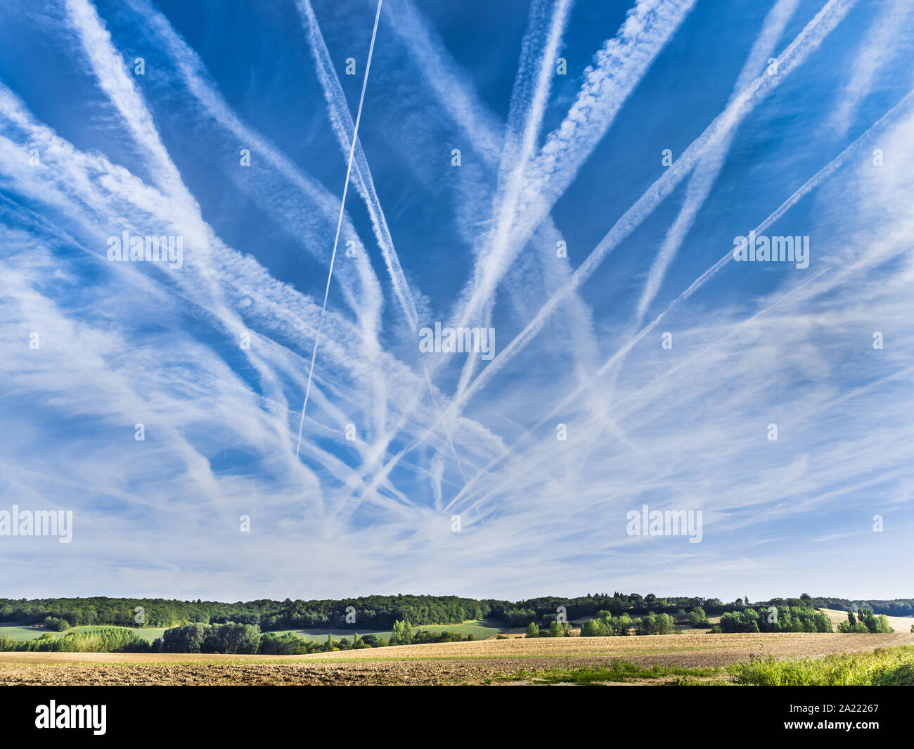 Contrails Clouds