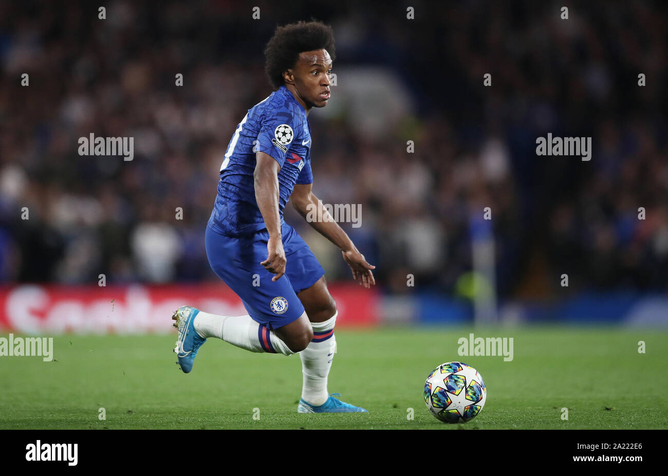 Chelsea's Willian during the UEFA Champions League Group H at Stamford ...
