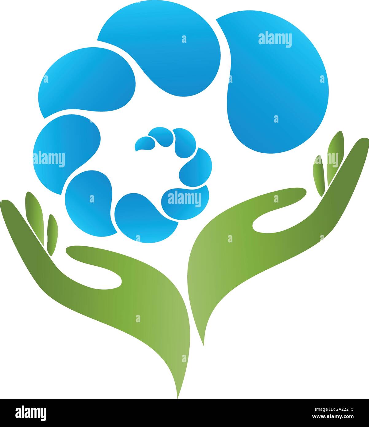 Two hands logo hi-res stock photography and images - Alamy