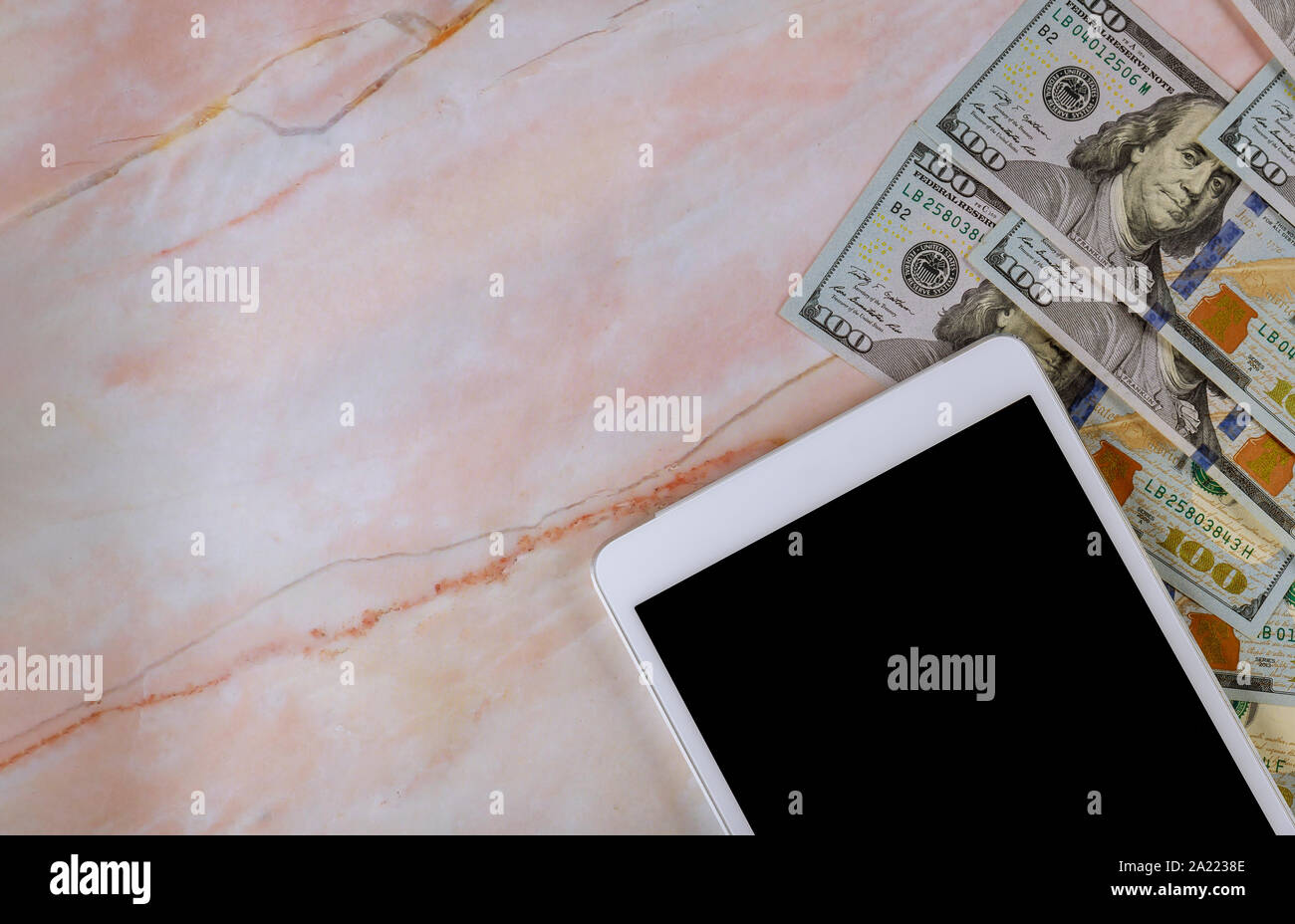 Digital tablet computer with isolated screen in over cash money ...