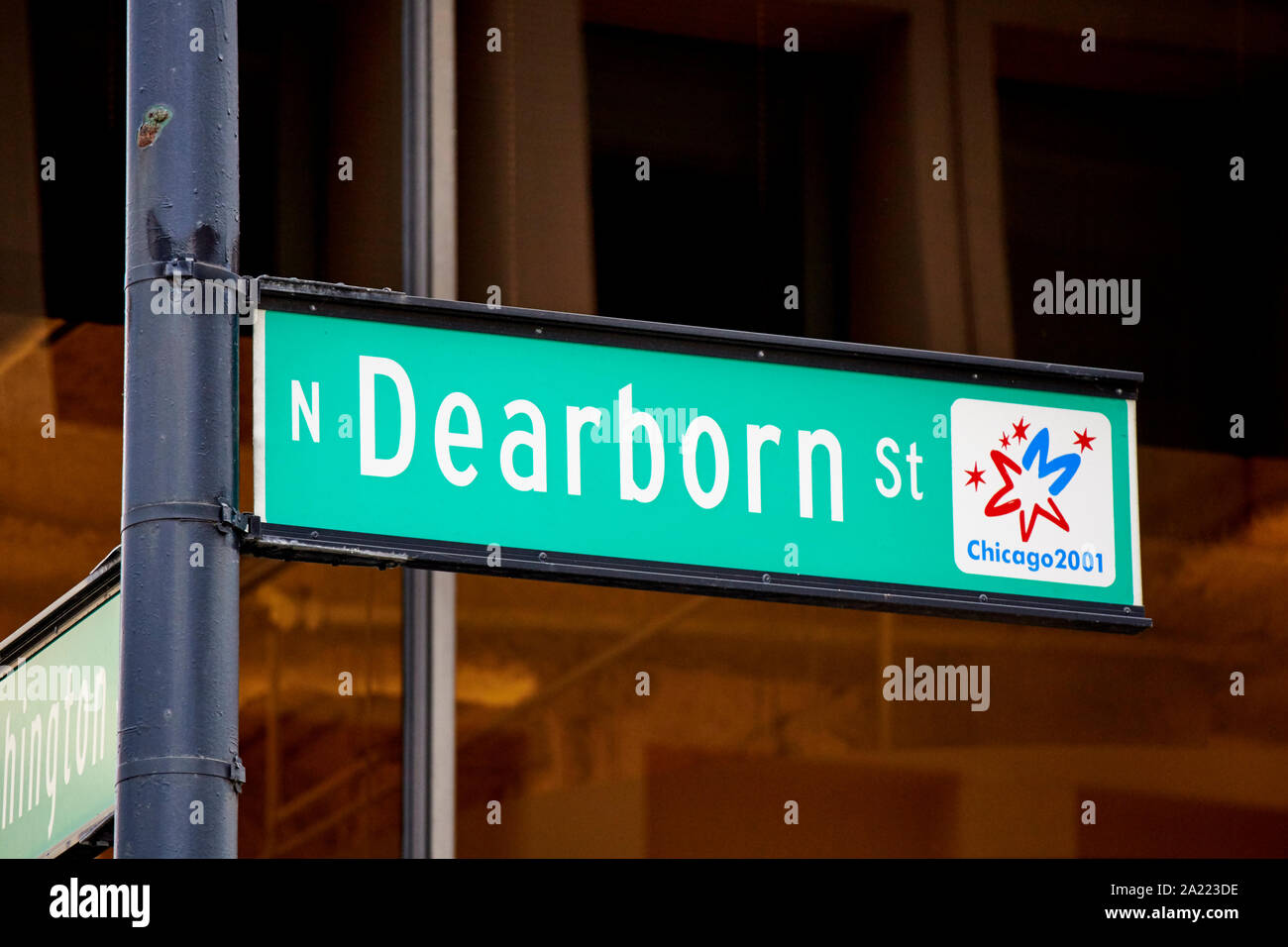 north dearborn street green chicago street names nameplates street sign ...
