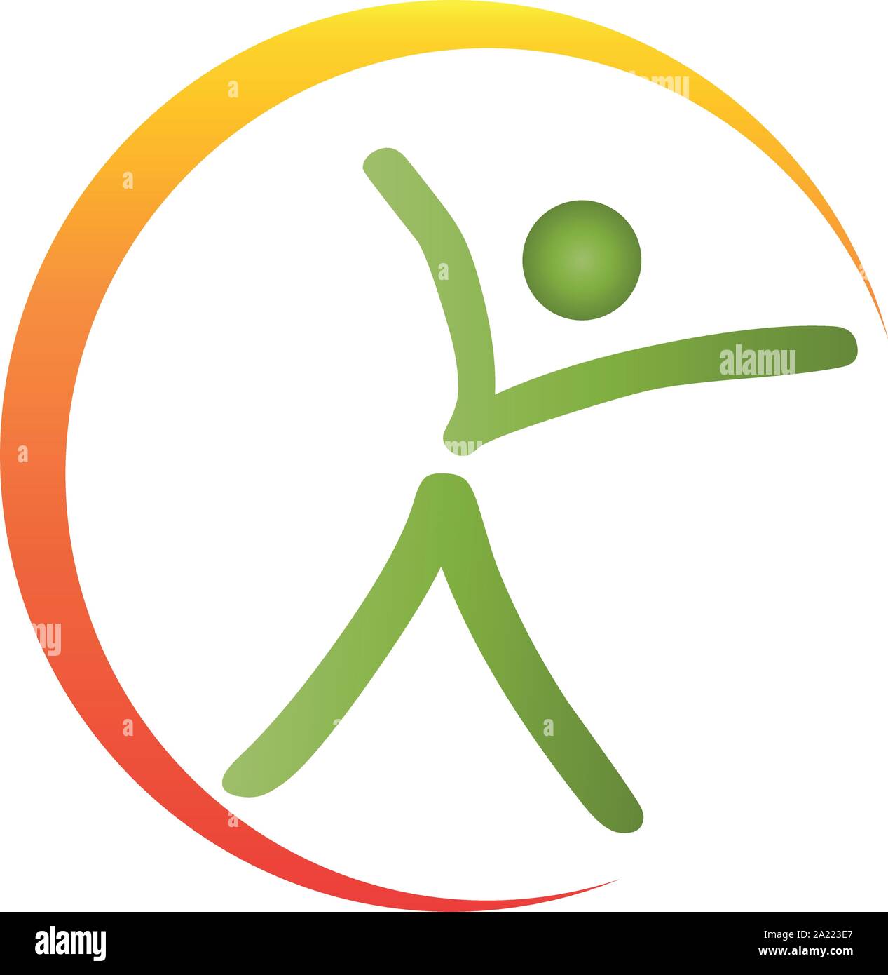 Person on the move logo Stock Vector Images - Alamy