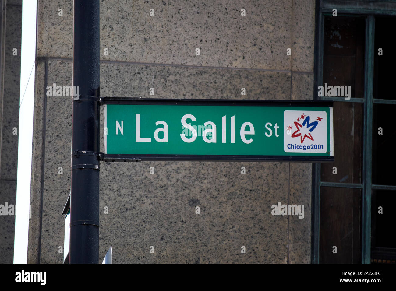 north lasalle street green chicago street names nameplates street sign ...