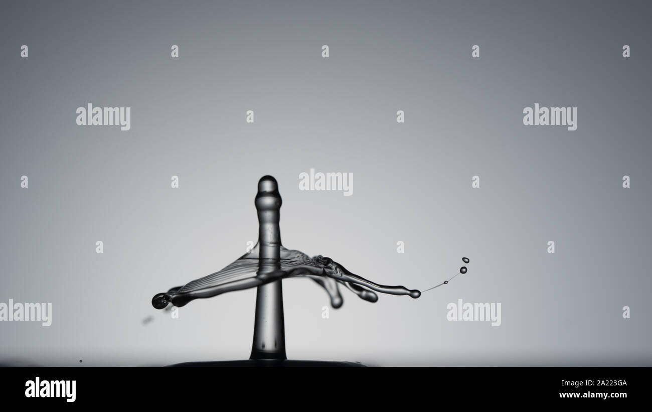 water drop collision. Water splash Stock Photo - Alamy