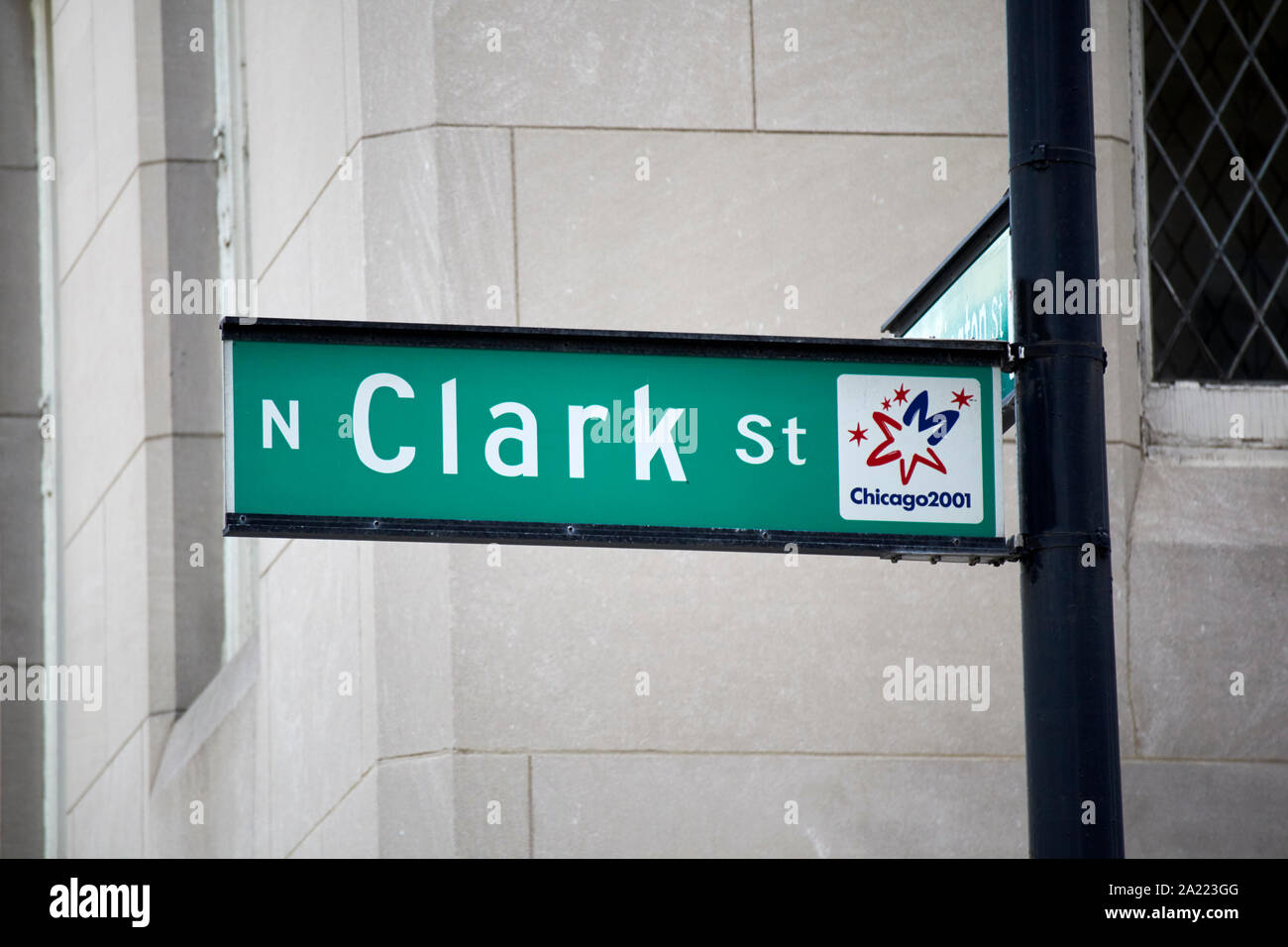 north clark street green chicago street names nameplates street sign ...