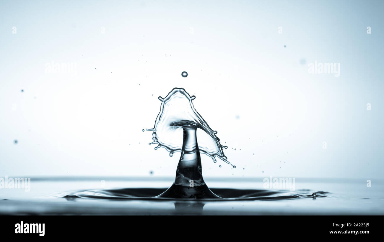 water drop collision. Water splash Stock Photo - Alamy