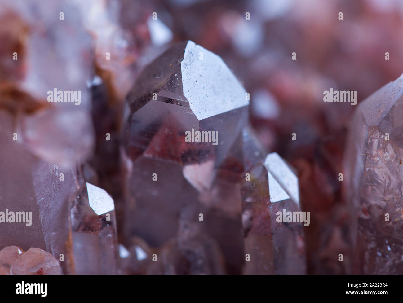 Red Quartz. natural mineral specimens Stock Photo - Alamy