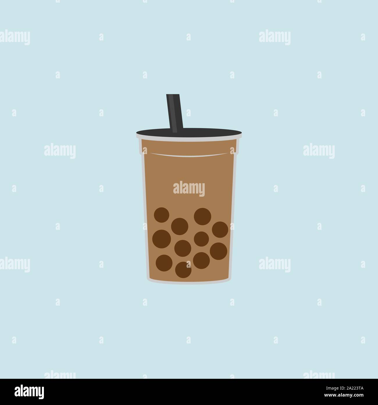 Delicious milk tea design Stock Vector Images - Alamy