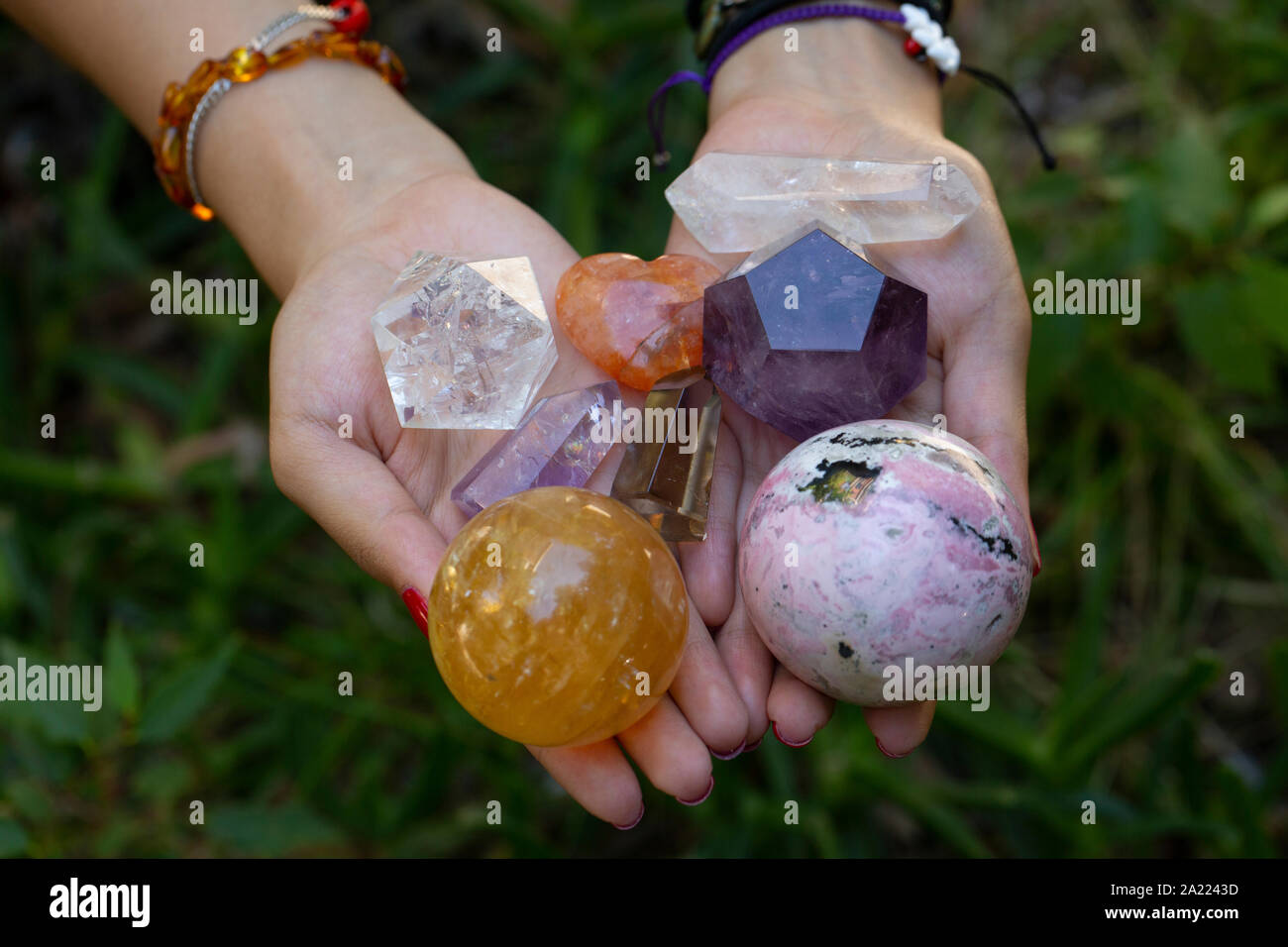 mix mineral rock gem stone quartz geology specimen Stock Photo - Alamy