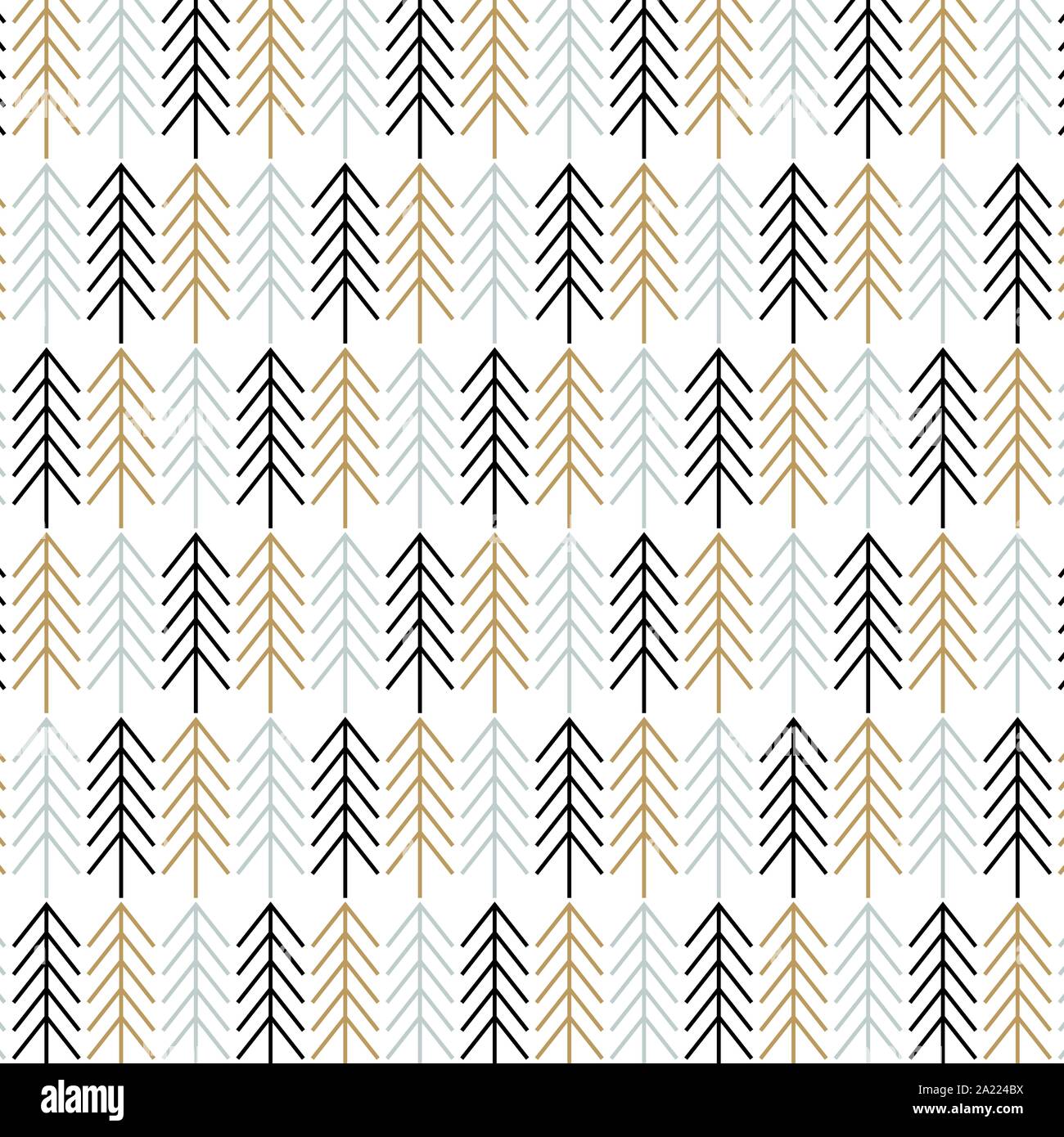 Christmas tree pattern background. Scandinavian design. Vector eps10 ...