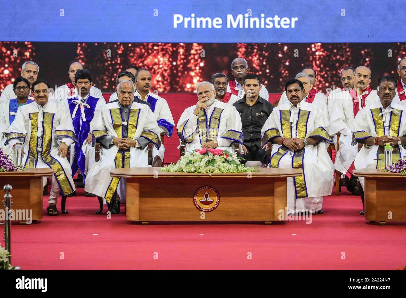 Chennai, India, September 30, 2019: Prime Minister Narendra Modi at IIT ...