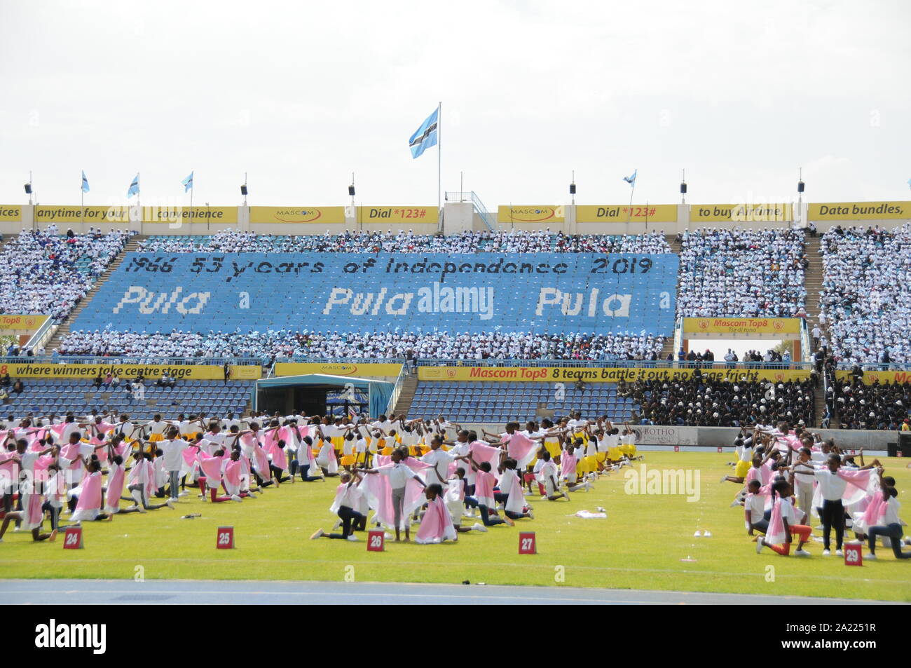 Gaborone, Botswana. Sept. 30. 30th Sep, 1966. People take part in the ...