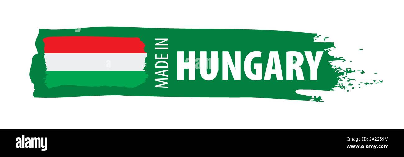 Hungary flag, vector illustration on a white background Stock Vector ...
