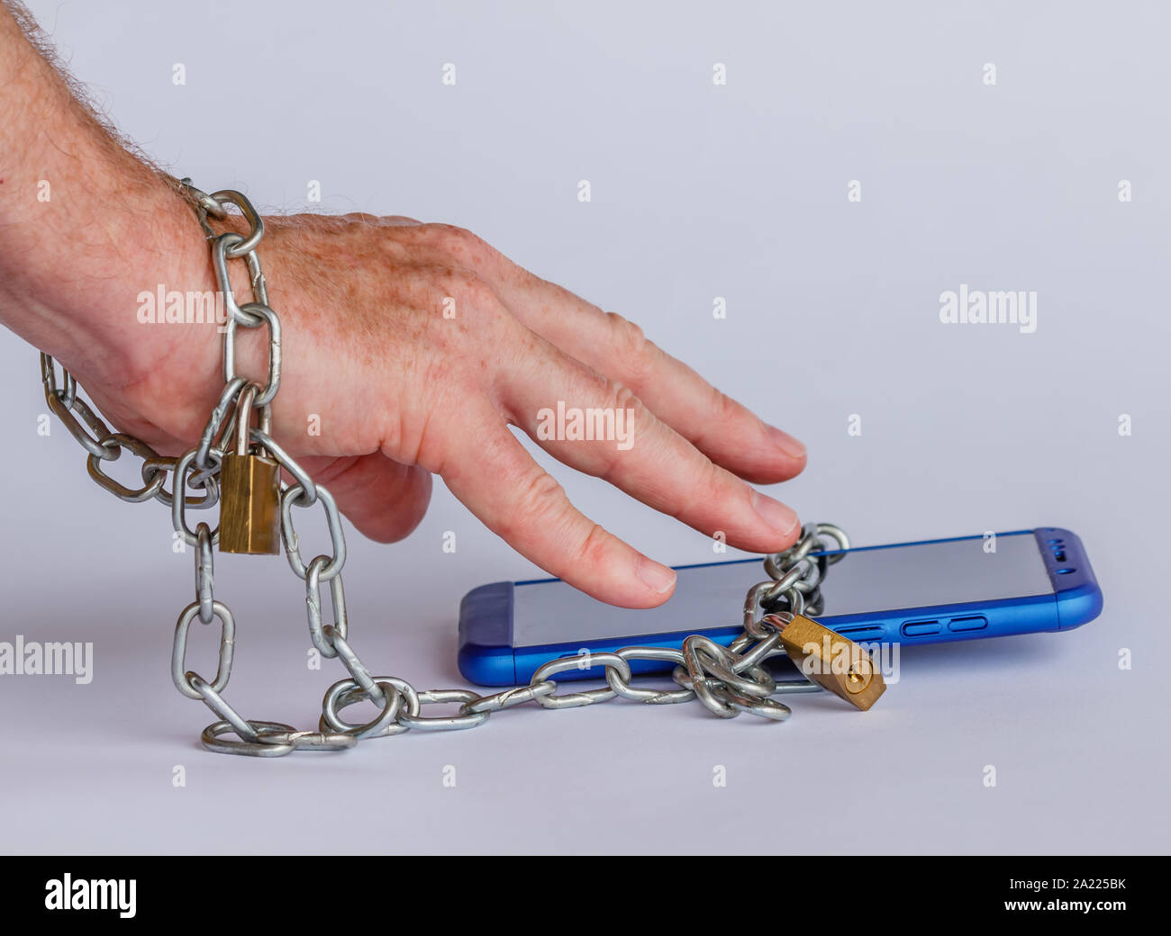 Concept of smartphone addiction Stock Photo - Alamy
