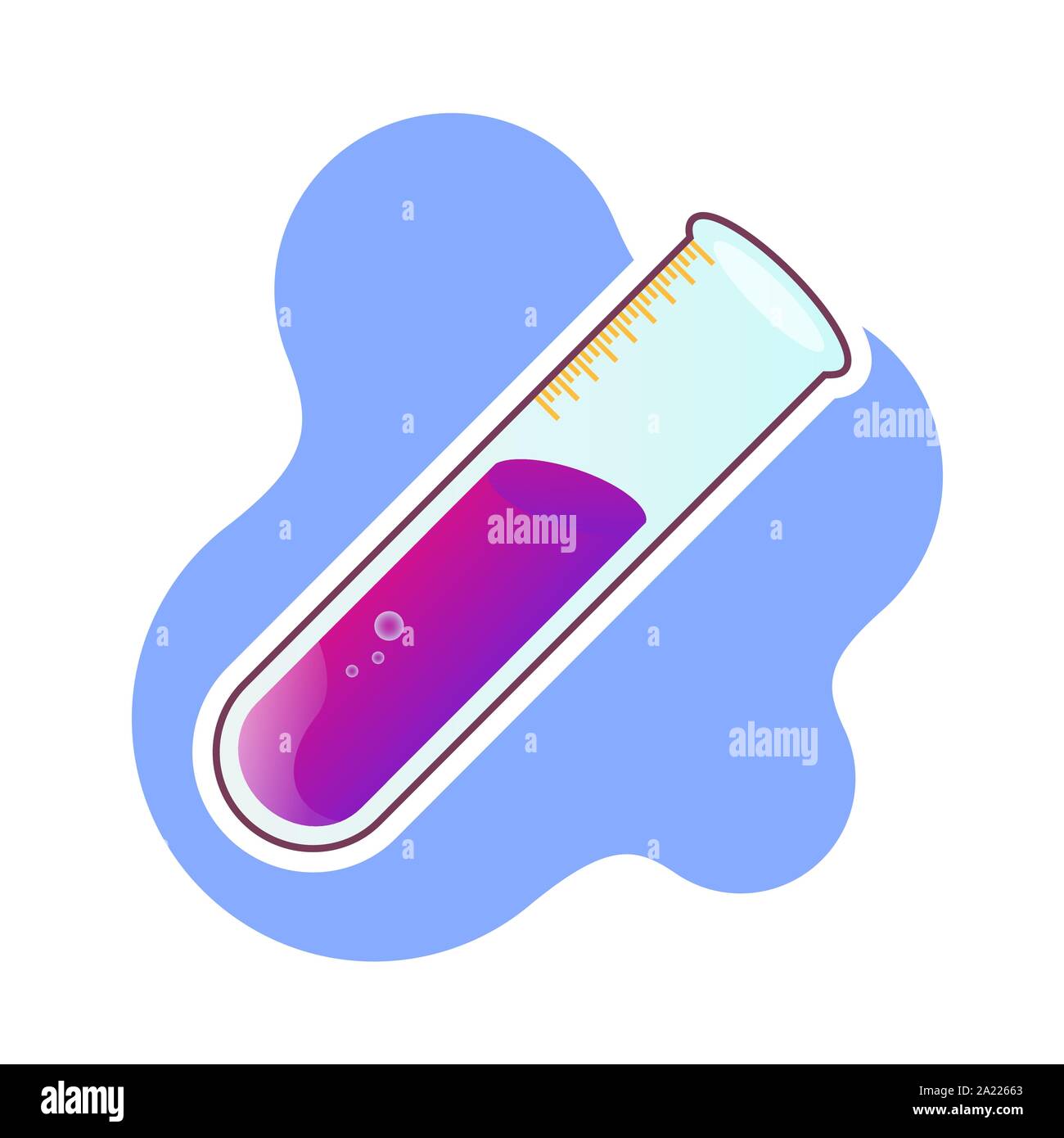 test tube vector illustration. set of laboratory equipment Stock Vector ...