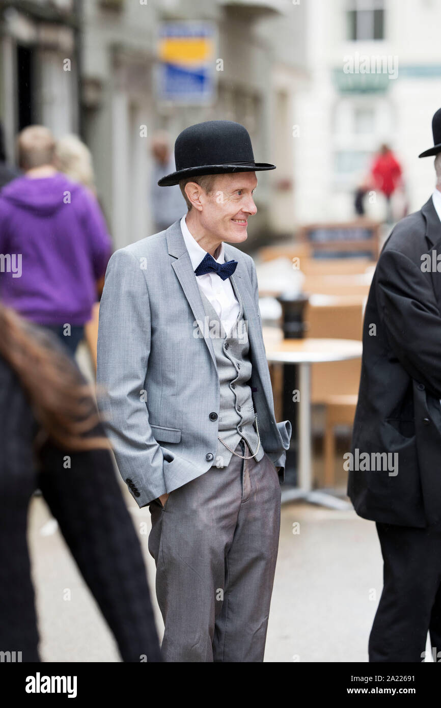 Wales, Welshpool 1940’s weekend, September 2019. Stan Laurel look alike ...