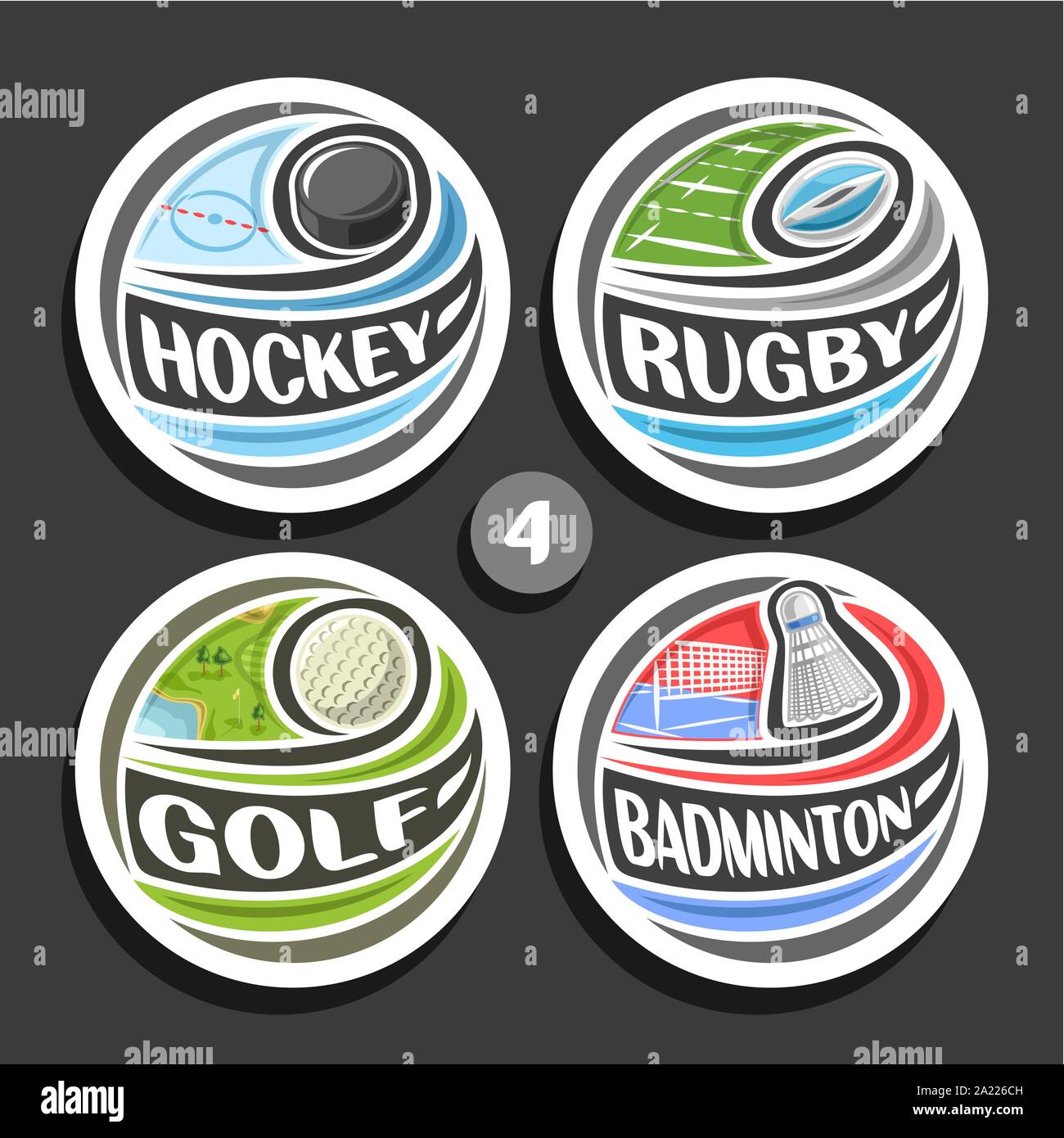 Golf badge Stock Vector Images - Alamy