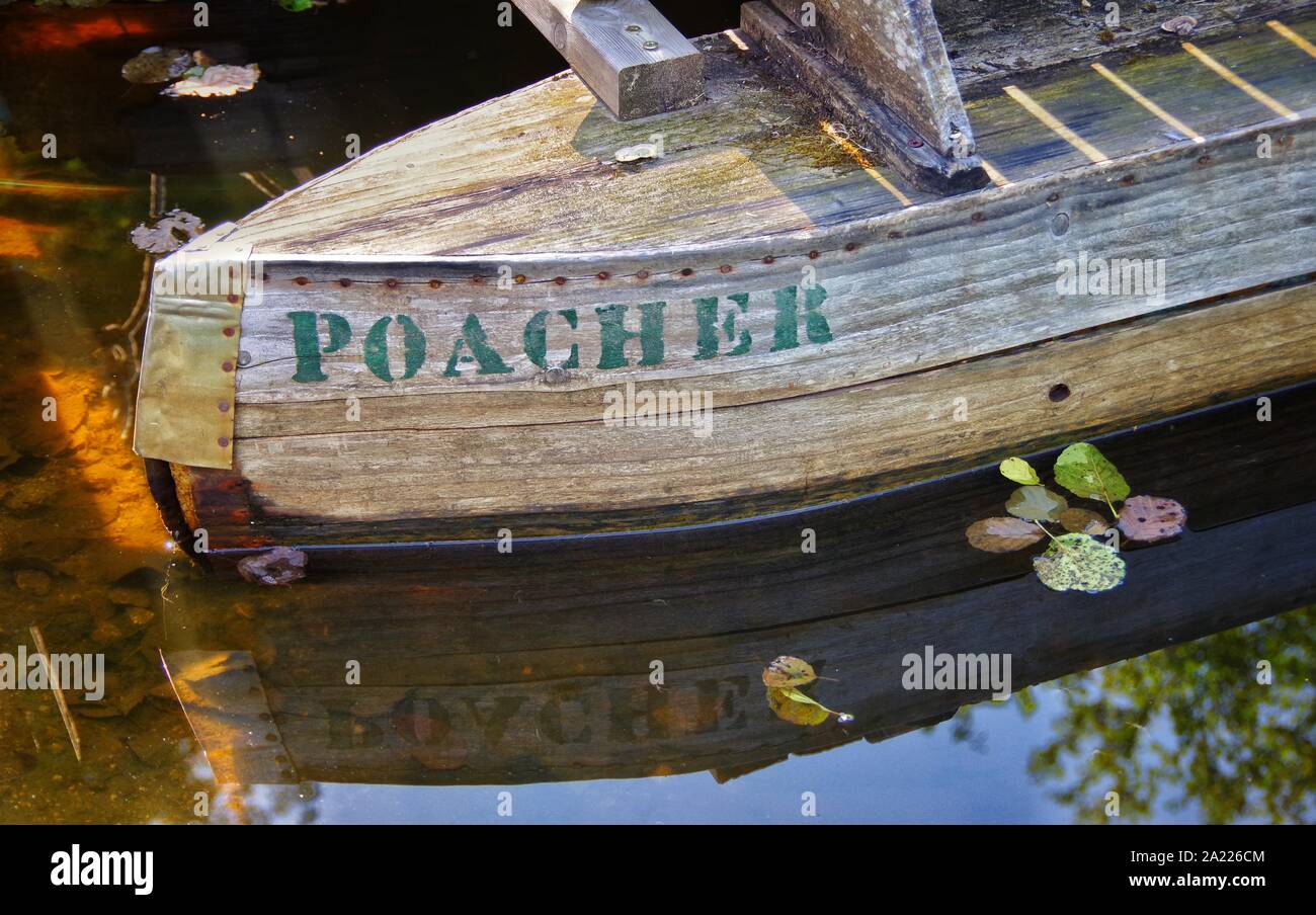 Raft on a Lake Stock Photo - Alamy