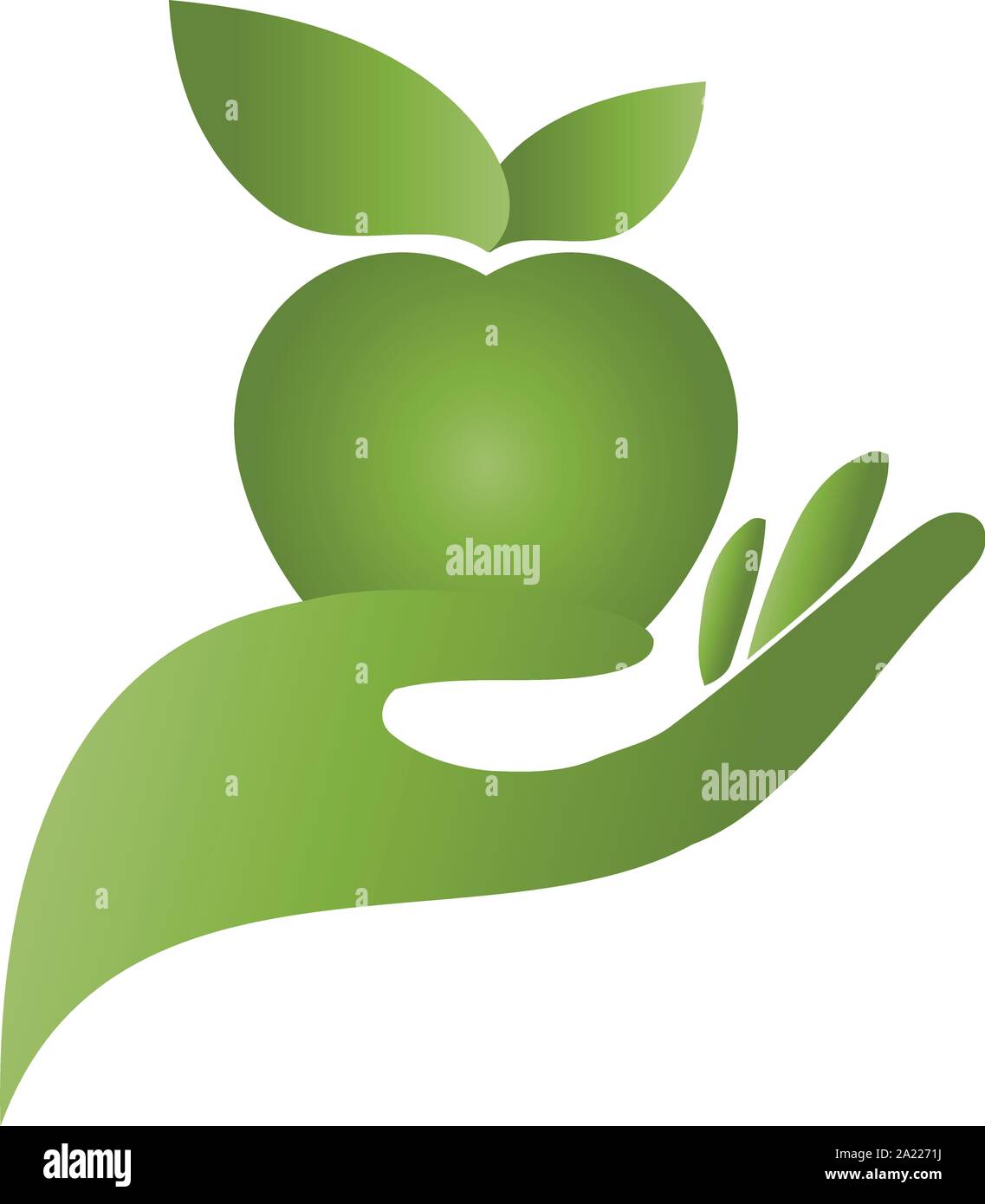 Hand, apple, fruit, logo Stock Vector Image & Art - Alamy